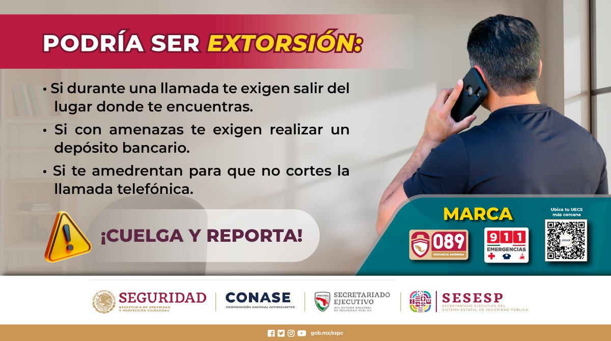 Extorsión Secretariado Ejecutivo Del Sistema Estatal De Seguridad Pública